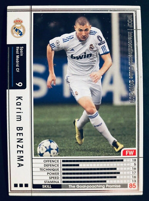 2010-11 Panini WCCF # 302 Karim Benzema Real Madrid UEFA Champions ...