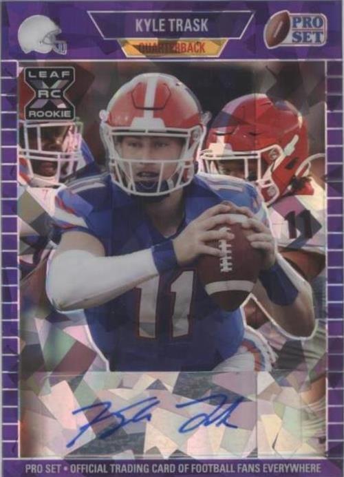 2021 Leaf Pro Set Metal - 1989 Autographs Kyle Trask #PA-KT1 Purple ...