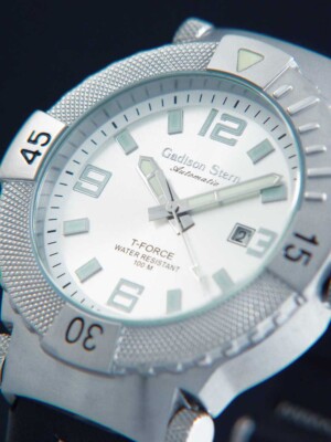 GADISON STERN Orologio da Uomo Automatico T-Force Arabo Numeri Acciaio ...