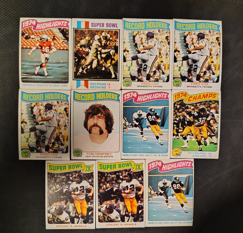 Topps 1969-1974 NFL Football Trading Card Lot 100+ Vintage Bradshaw ...
