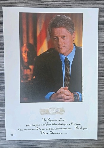 President Bill Clinton Signed Autographed 8x10 Color Photo Rare ...