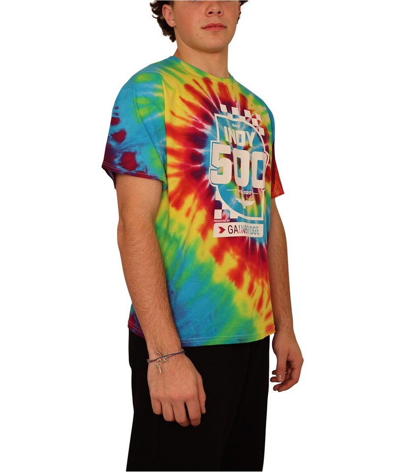 Indy 500 Mens Tie-Dye Graphic T-Shirt, Multicoloured, X-Large | eBay