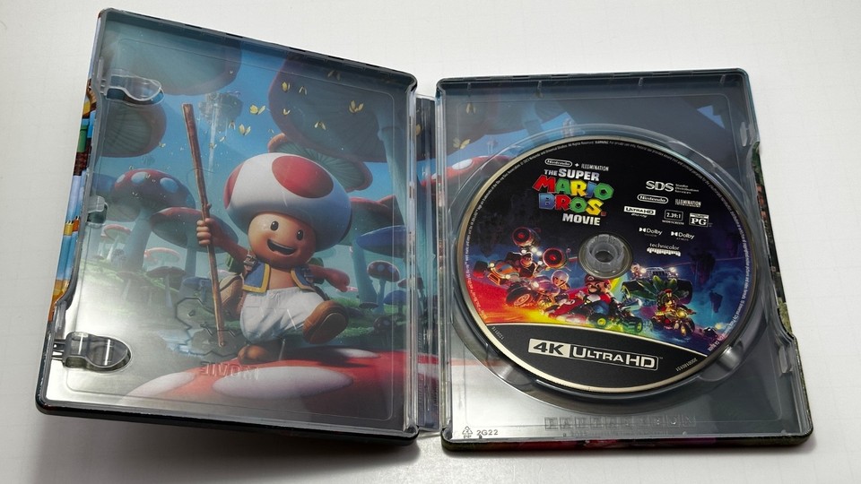 CUSTOM Super Mario Bros. Movie Embossed 4K Blu-ray Added Steelbook Case ...