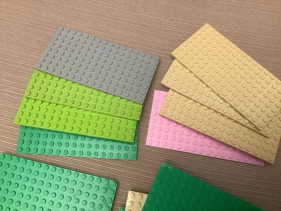 Lot Of 15 Lego Base Plates: 7 Plates 16 X 16 Plus 8 Plates 8 X 16! | eBay