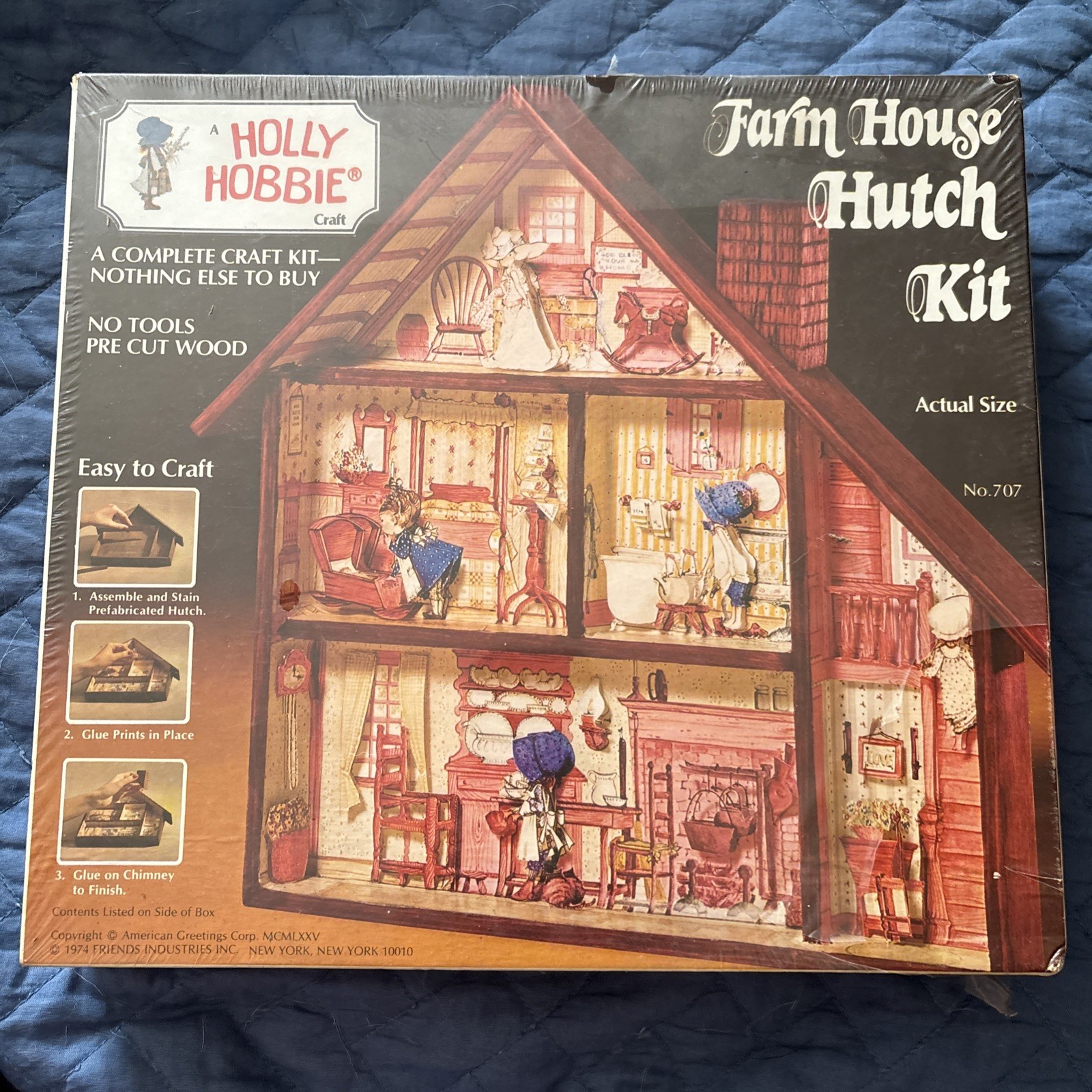 1974 Holly Hobbie Farm House Hutch Kit No. 707 - Friends Industries NEW ...