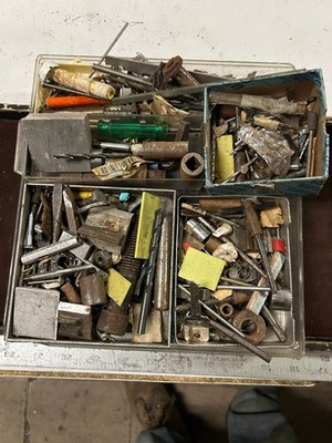 MACHINIST TOOL LATHE MILL Machinist Lot of Machinist Tool Box Drawer ...