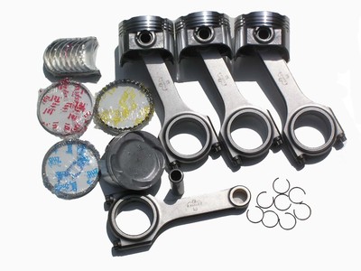 HONDA CIVIC TURBO PISTONS FORGED EAGLE RODS RINGS SI SiR D16 D16Z6 ...