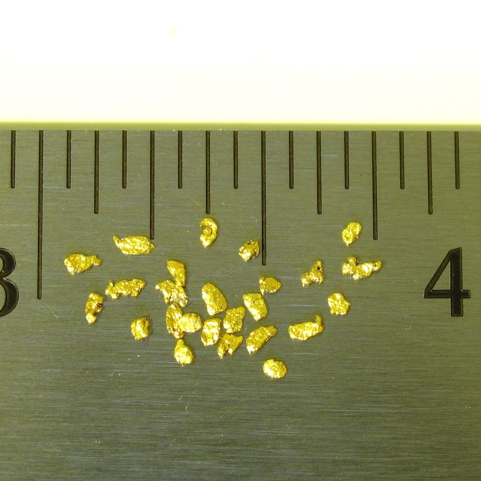.155 Gram Natural Raw Alaskan Placer Gold Dust Fines Nugget Flake From ...