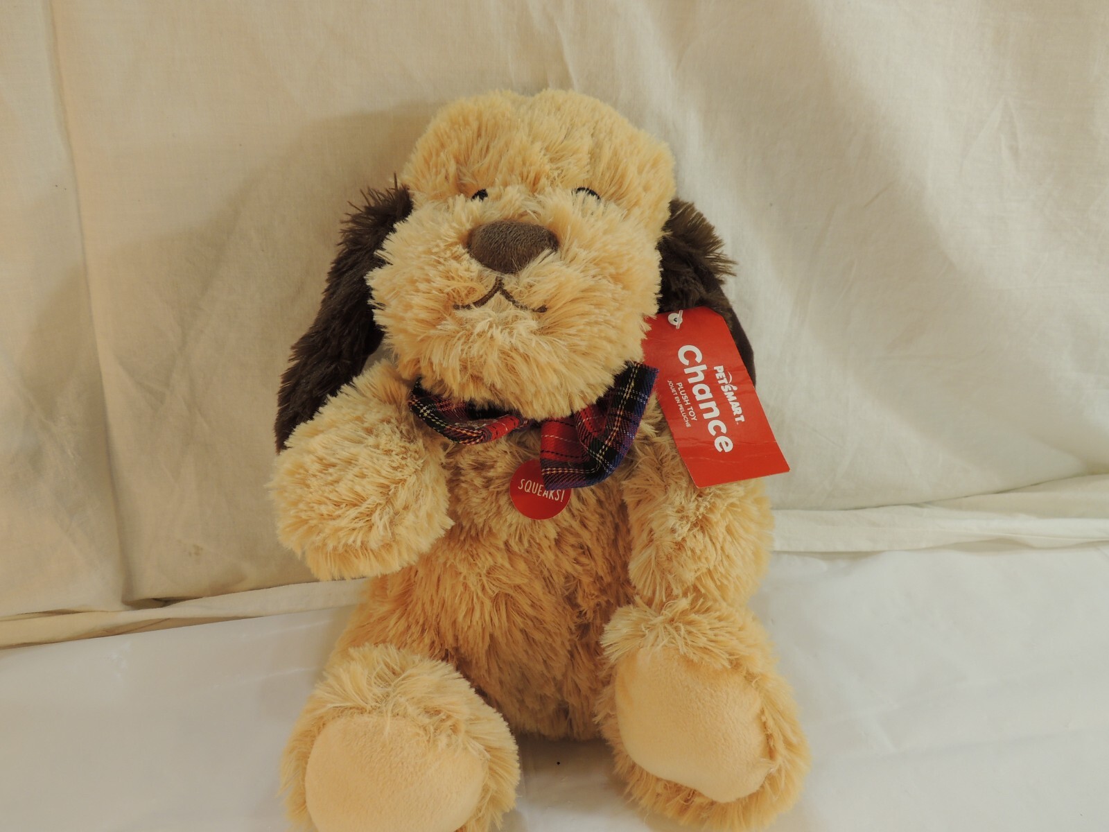 2022 Petsmart Chance Brown Dog Squeaker Toy Plush Stuffed Animal 11 ...