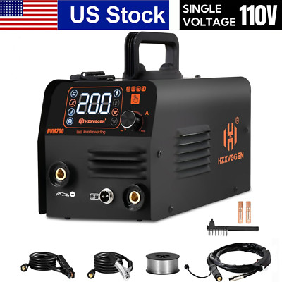 110V Portable MIG Gasless Stick MIG Welding Machine Flux Core Wire ...