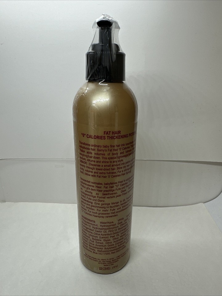 SAMY Salon Collections Fat Hair “0” Calories Thickening Potion 8 fl oz ...