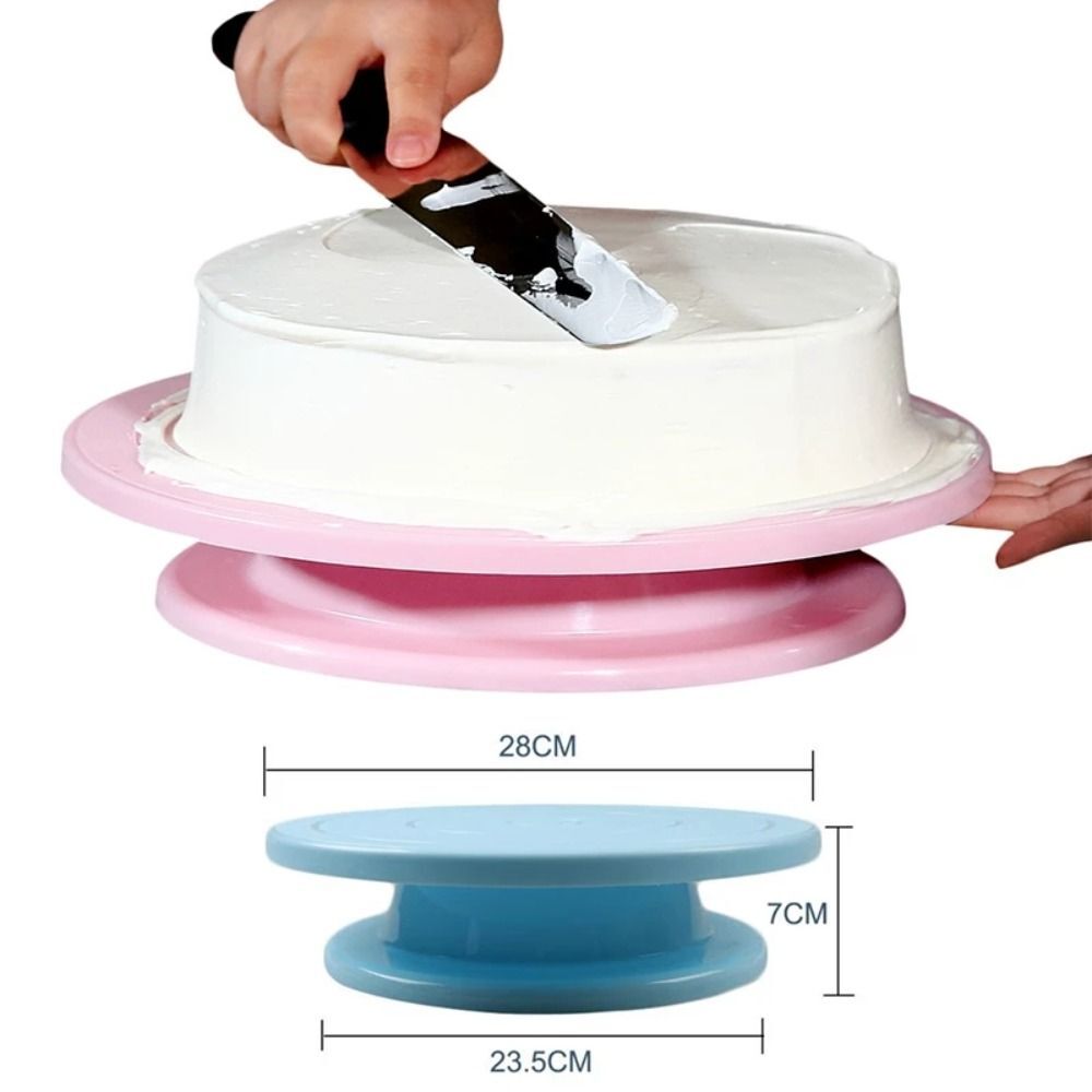 Rotating Stable Round Cake Table Anti-skid Cake Stand Kitchen Baking ...