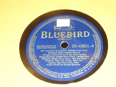 Bluebird WINGY MANONE Scarce 78 rpm My Honey's Lovin' Arms CHU BERRY ...