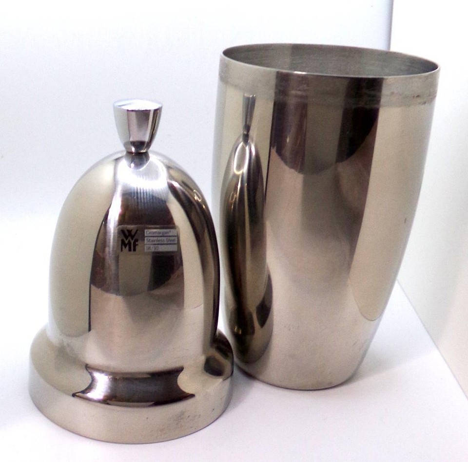 WmF Wm Fraser Locomotive Cromargan Mid Century Modern Cocktail Shaker ...