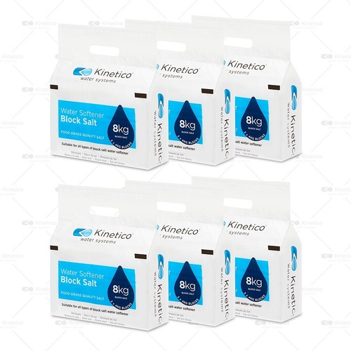 Kinetico Block Salt | 6 x Packs (12 Salt Blocks) | Water Softener Block ...