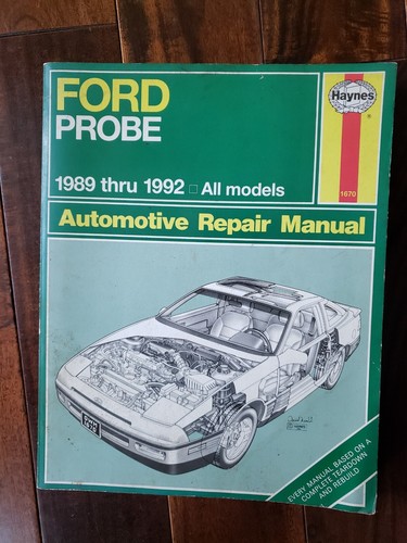 Ford Probe Service Repair Manual 1989 - 1992 1563920891 | eBay