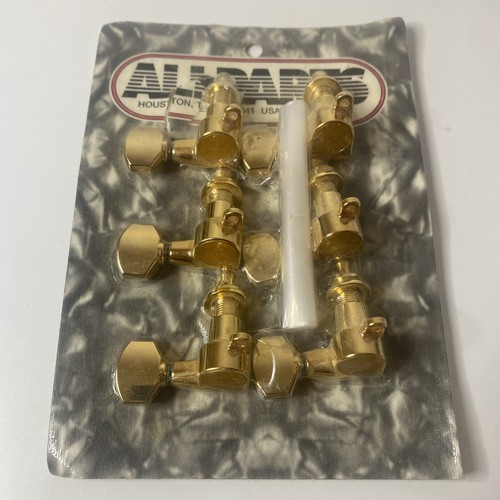 Guitar Allparts Gotoh Mini Tuning Keys 6-In-Line Gold Colored Tuners TK ...