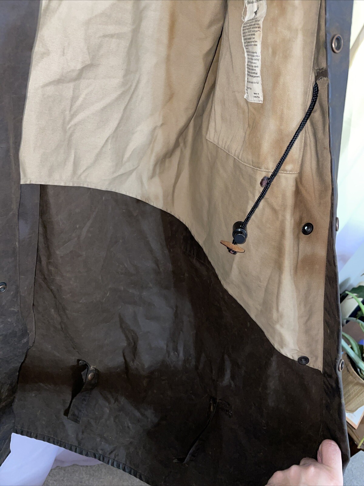 Men’s Outback Trading Low Rider Oil Skin Duster Jacket US Marines 48x23 ...