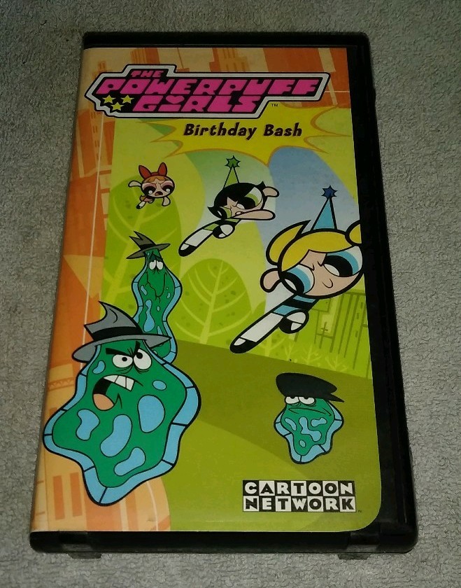 The Powerpuff Girls - Birthday Bash VHS Clam Shell Tested Bonus Cartoon ...