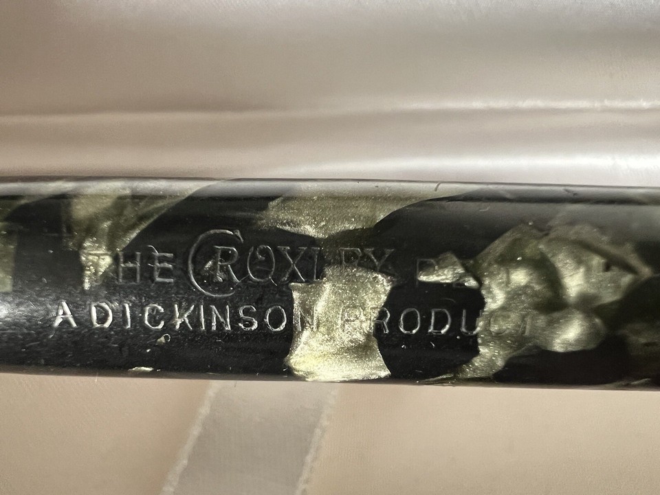 The Croxley Fountain Pen Dickinson Gold Marble Antique 1950 | eBay UK