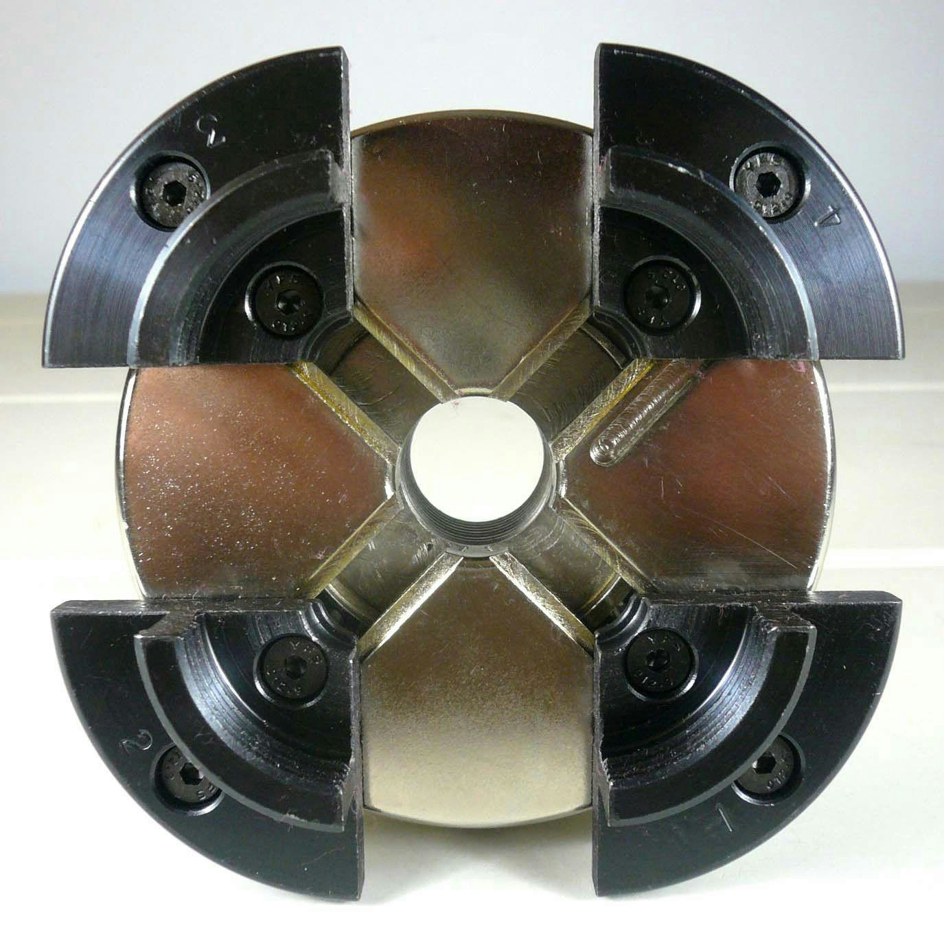 Wood Lathe Bowl Chuck with 8" Jumbo Jaws + 2 Jaw Sets Fits Shopsmith 5/ ...