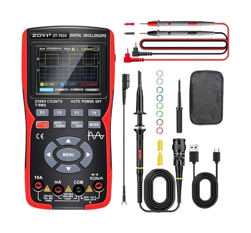 multimeter oscilloscope, ZT-703S,50MHz Digital Multimeter, Automatic ...
