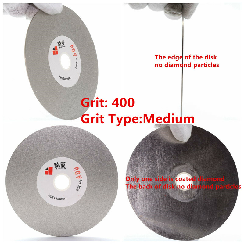 4" inch Grit 400 Diamond Grinding Disc Abrasives Wheel Coated Flat Lap ...