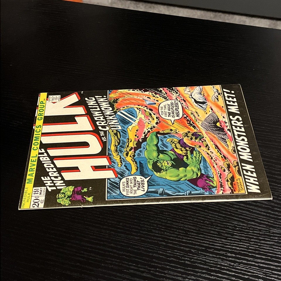 The Incredible Hulk VS The Crawling Unknown #151 Marvel Comics VF+ | eBay