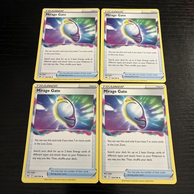 Mirage Gate 163/196 Lost Origin - 4x Pokemon Trainer Card - Playset X4 ...