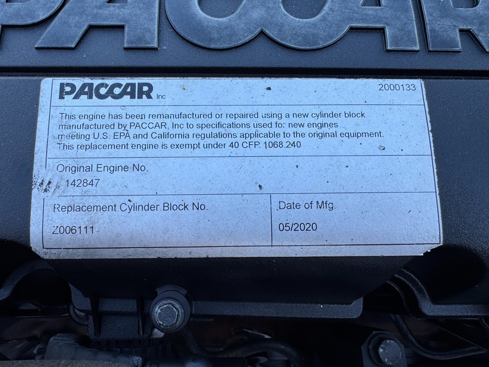 REMAN 2020 Paccar MX-13 Diesel Engine, HPCRH12.9M02, 12.9L, 510HP ...