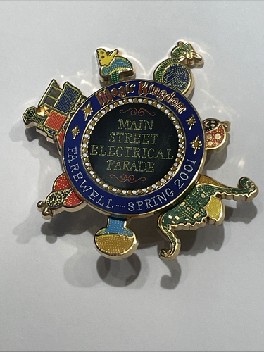 Disney Main Street Electrical Parade Pin Farewell Spring 2001 Spinner ...