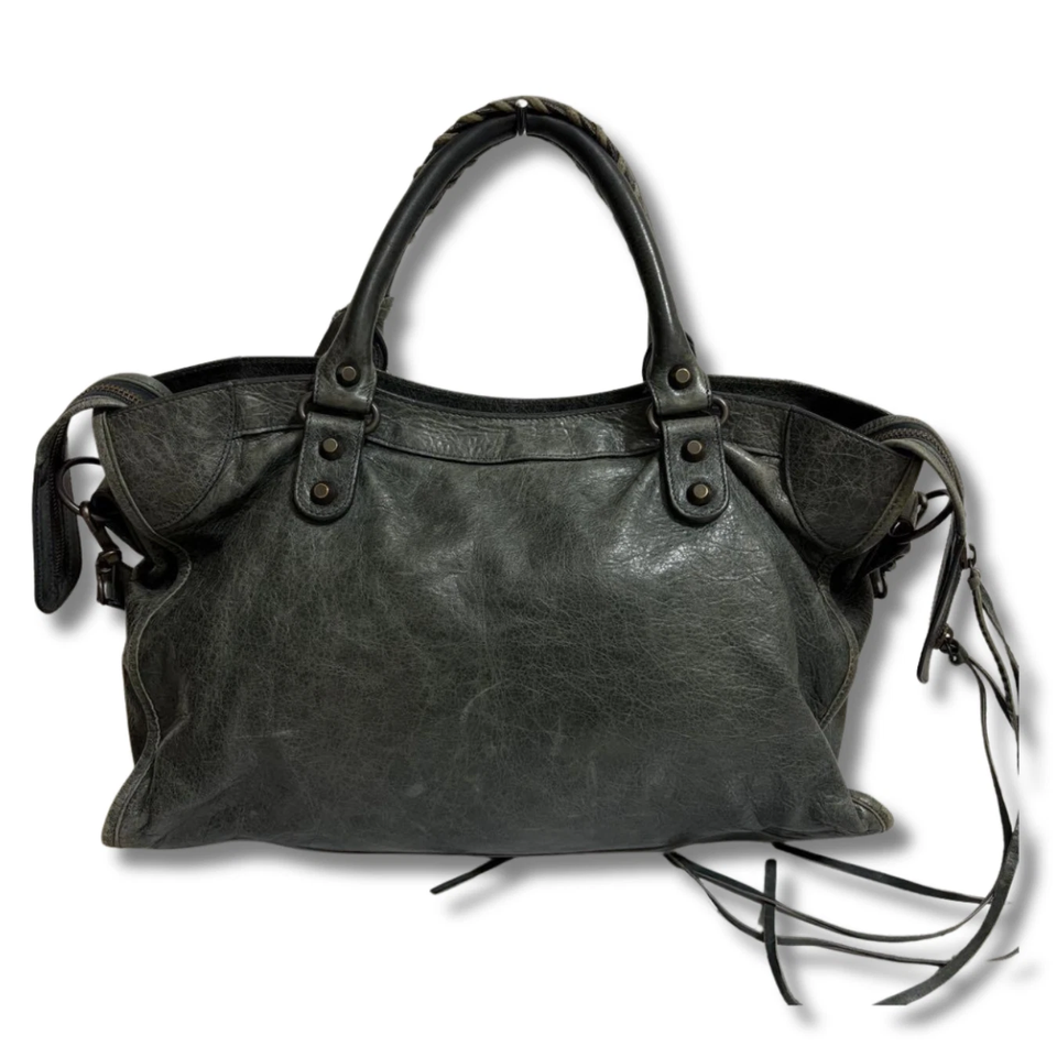 BALENCIAGA The City 2way Shoulder Hand Bag Leather Y2K 115748 ...