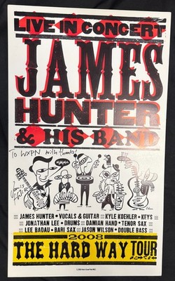 James Hunter and His Band Original 2008 Poster Signed by James | eBay
