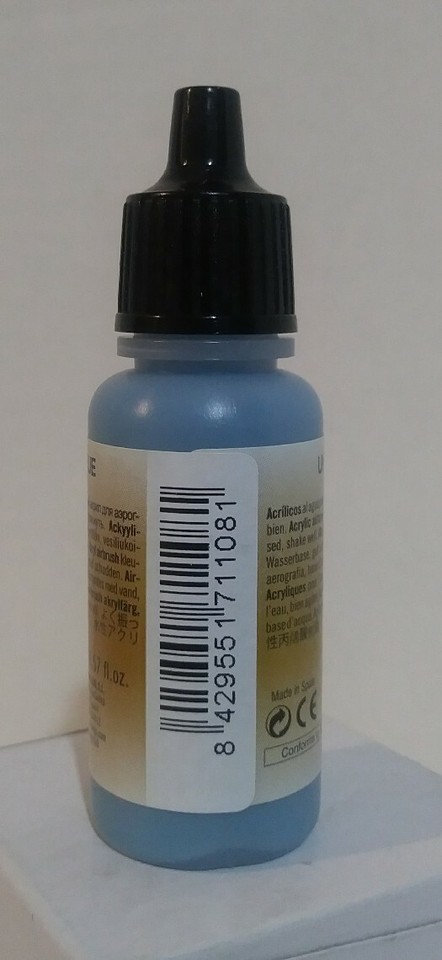 Vallejo Model Air acrylic paint 71.108, UK Azure Blue. | eBay