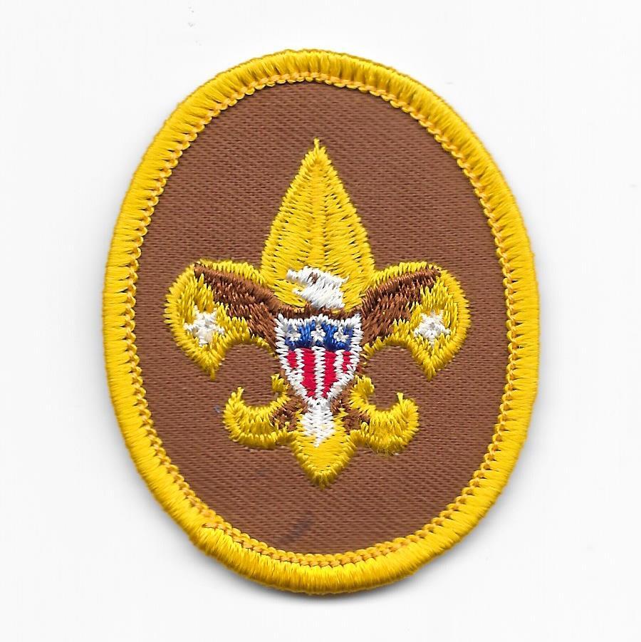 Tenderfoot Rank Patch 1975-1989 TFB-1-7-04 Clear Waffle PB Boy Scouts ...
