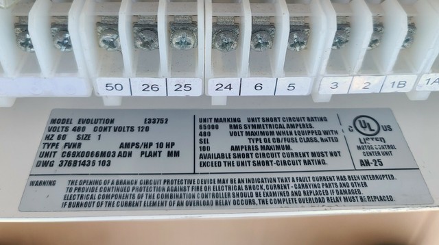 GE Evolution E9000 E33752 MCC Bucket Breaker 480v Cv120 for sale online ...