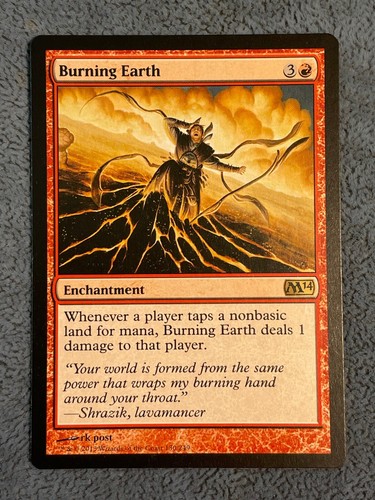 Burning Earth MTG Core Set M14 130 Regular Rare Magic the Gathering NM ...