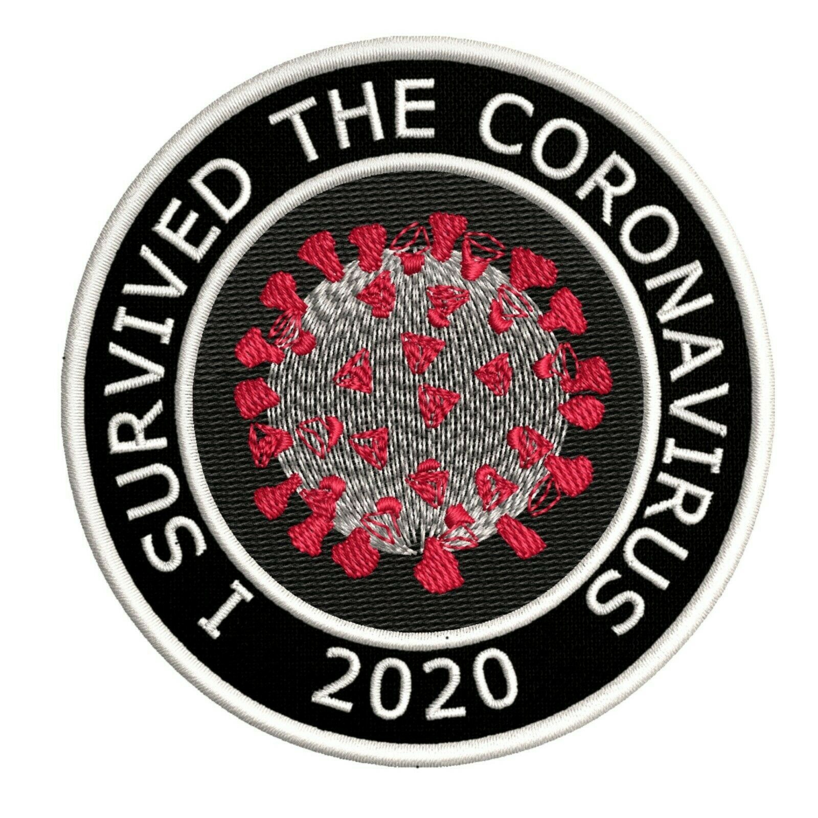 BIOHAZARD SYMBOL EMBROIDERED PATCH IRON / SEW-ON TOXIC WARNING DANGER ...