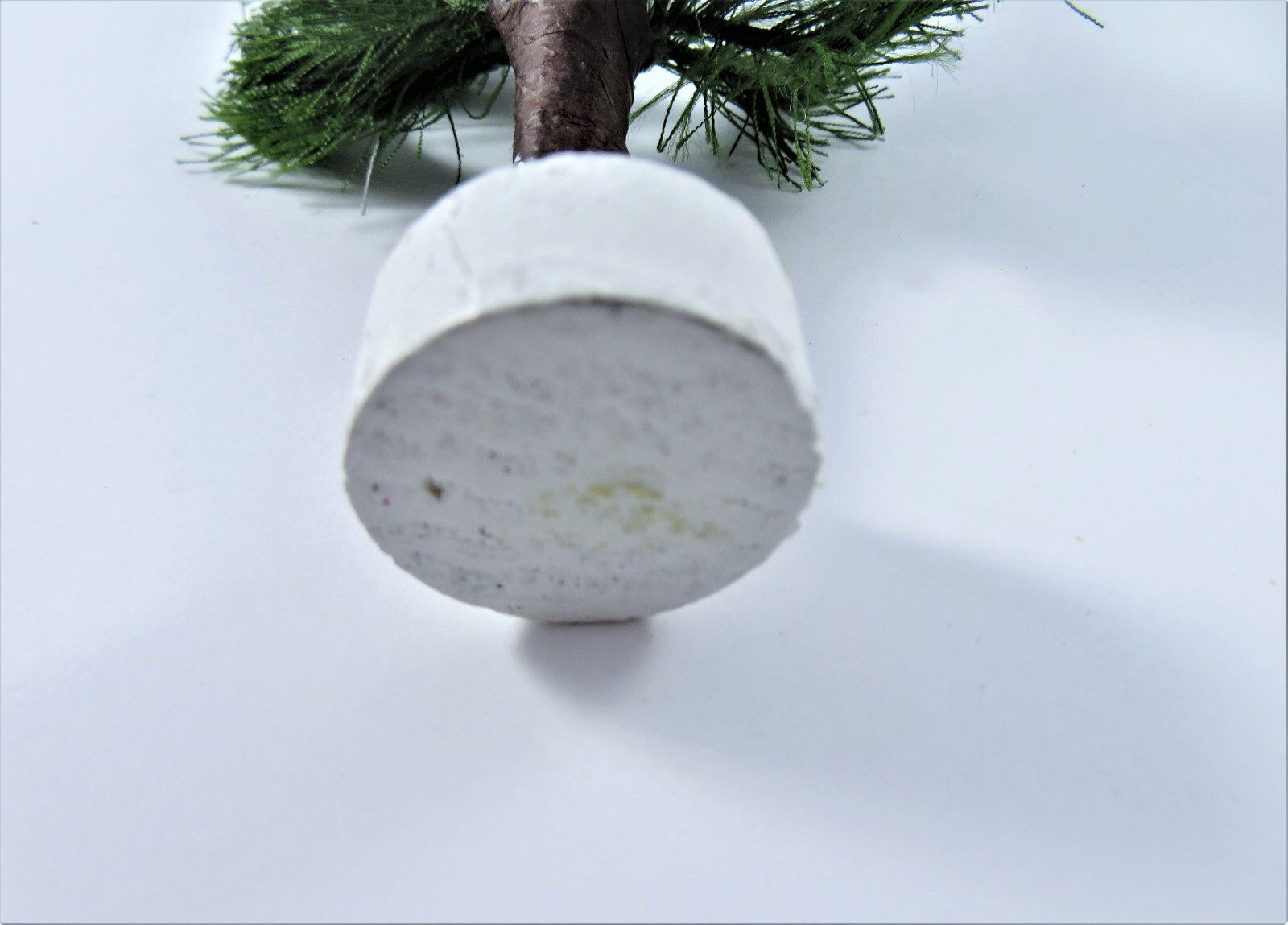 Miniature Tree Faux Fir Pine Soft Silky 6" For Christmas Village Or ...