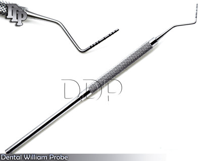 Dental William Probe Color Coded Marking Periodontal Teeth Measuring ...