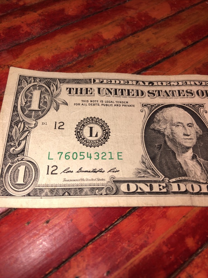 2013 $1.00 Fancy Serial Number (Descending Ladder Note)-almost.San ...