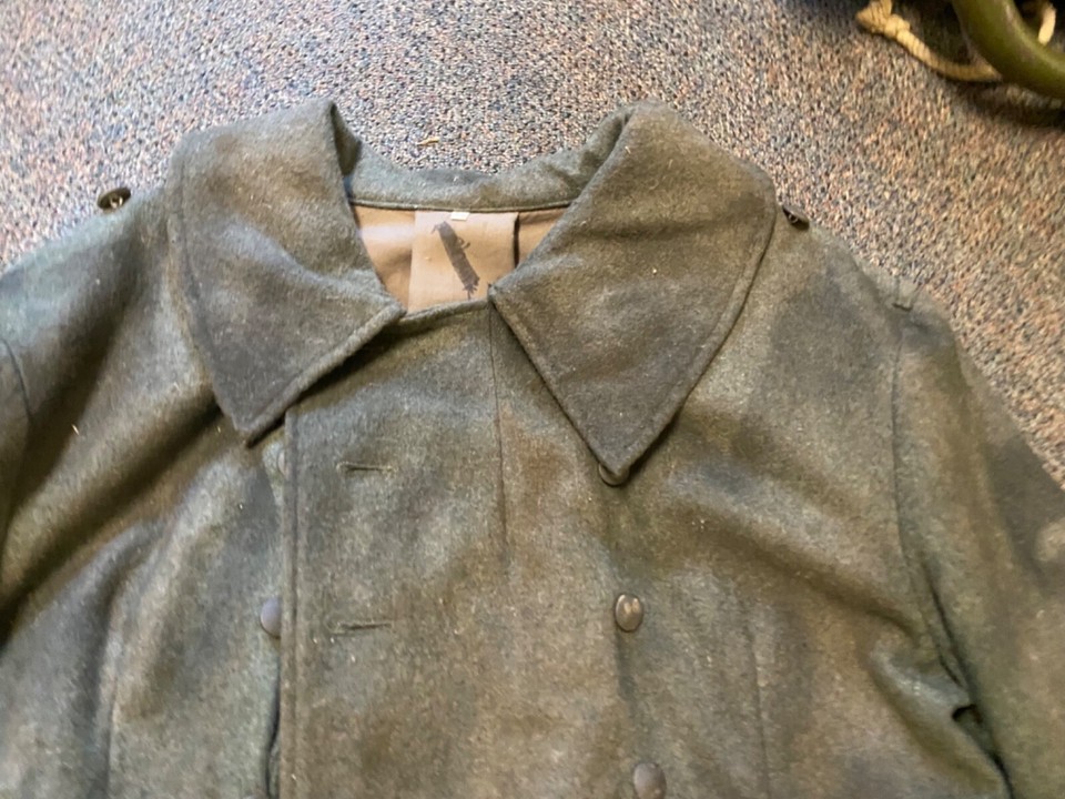 WWII GERMAN M42 1942 INFANTRY EM NCO COMBAT FIELD OVERCOAT GREATCOAT ...