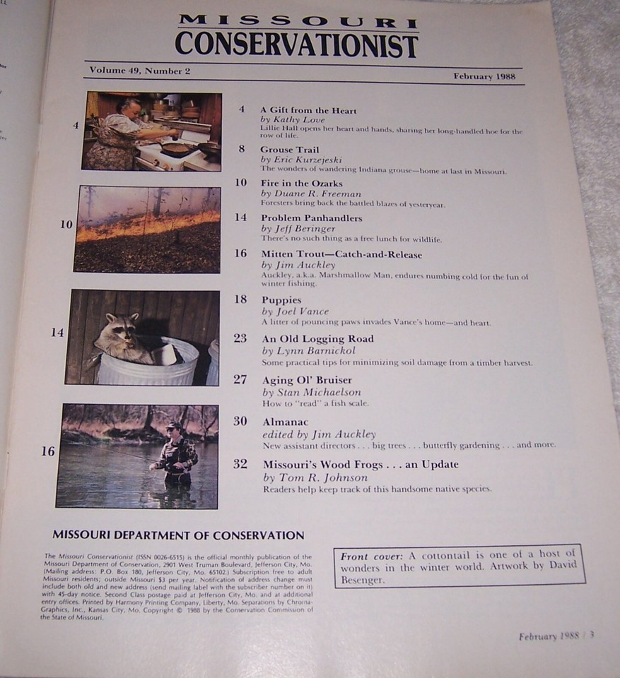 Missouri Conservationist Magazine February 1988 | eBay