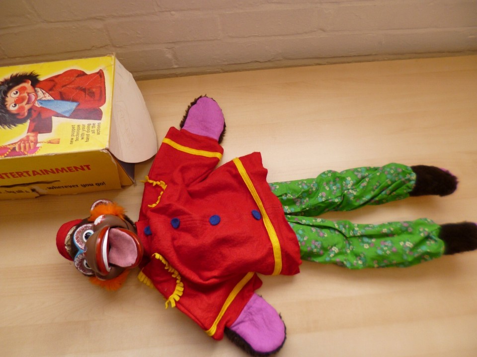 VINTAGE PELHAM PUPPET BARREL ORGAN MONKEY DRESSED HAT VENTRILOQUIST ...