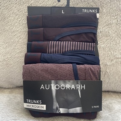 Marks & Spencer, M&S Autograph Microskin Trunks. Size Large. 5-pack ...