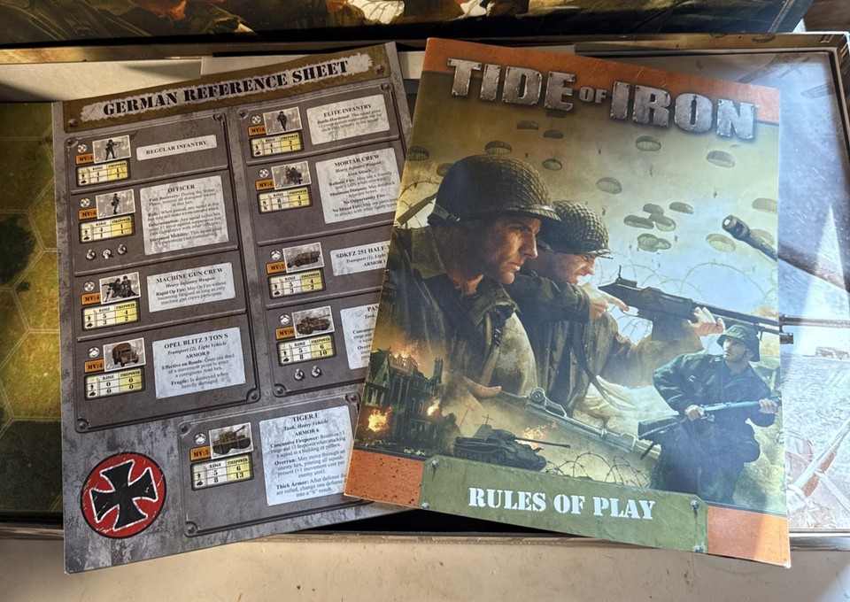 Tide Of Iron WWII Tactical Board Game Fantasy Flight Games Conflict ...