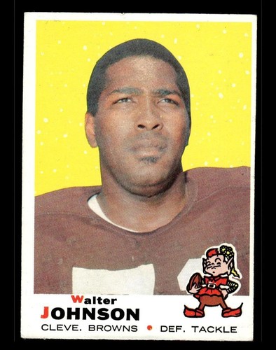 1969 Topps #165 Walter Johnson Cleveland Browns Rookie | eBay