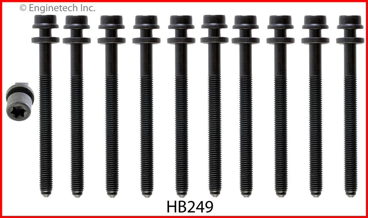 Enginetech HB249 - Engine Cylinder Head Bolt Set for sale online | eBay