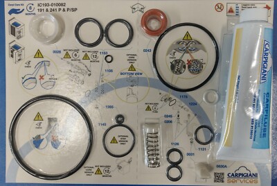 Carpigiani IC193-010082 TUNE UP KIT,CARPICARE KIT 191 241P & P/SP 6/12 ...