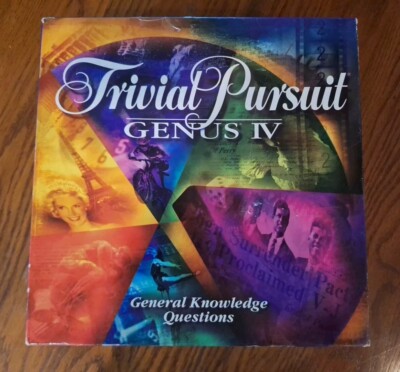 Trivial Pursuit Genus IV General Trivia Game Knowledge Questions Genius ...